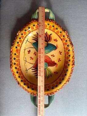 Neiman Marcus | Dining | Neiman Marcus Ceramic Platter With Roosters ...